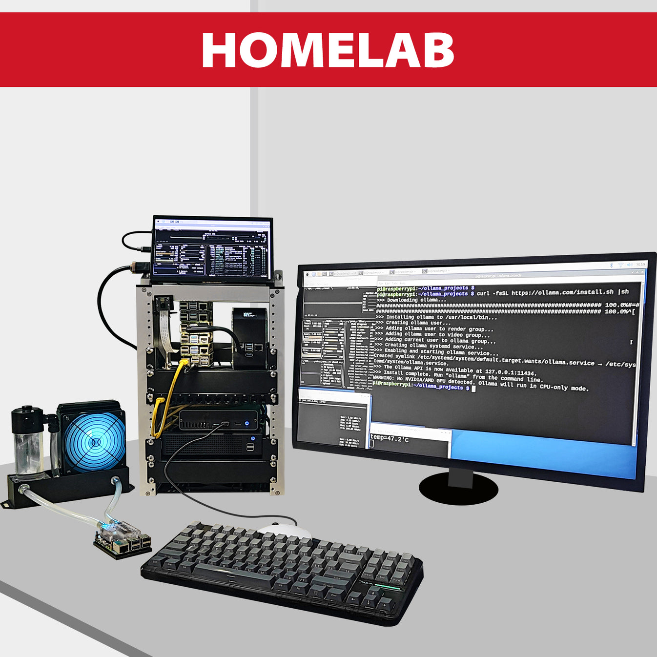 DeskPi RackMate T1 Rackmount, 10 Inch 8U Server Cabinet for Network, S ...