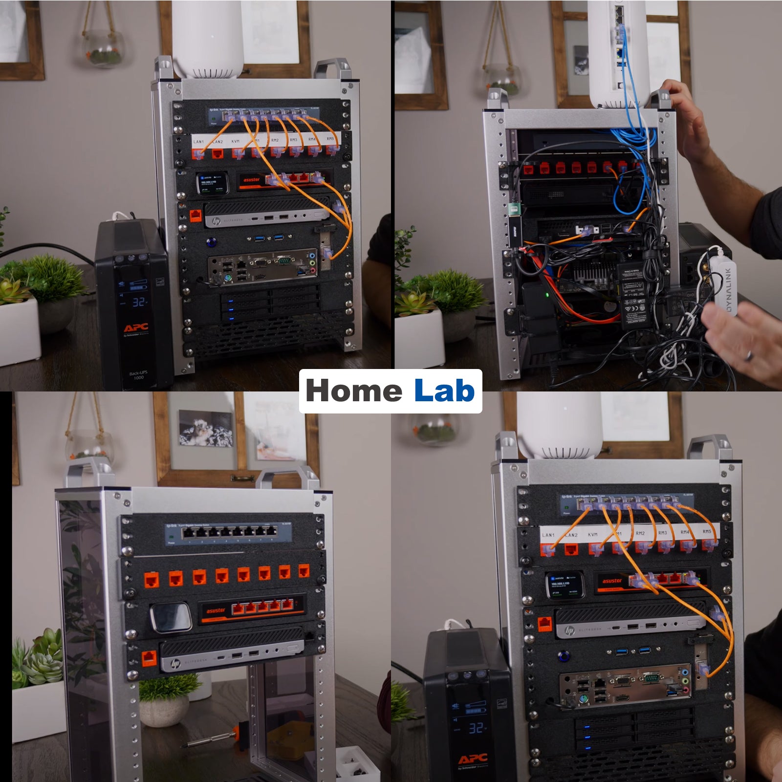 DeskPi RackMate T1 Rackmount, 10 Inch 8U Server Cabinet for Network, S – DeskPi Store