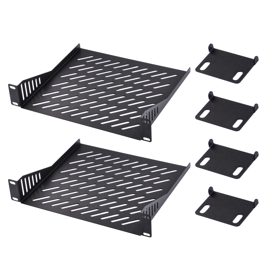 DeskPi RackMate Accessories Rack Shelf 10 inch 1U Rack for T0/T1 Serve ...