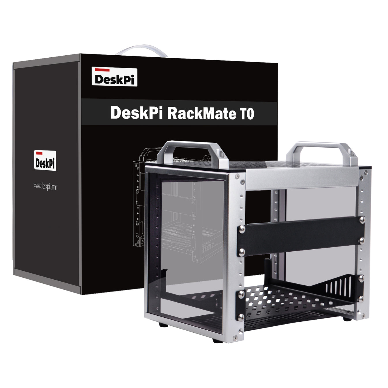 DeskPi RackMate T0 Rackmount, 10 Inch 4U Server Cabinet for Network, S ...