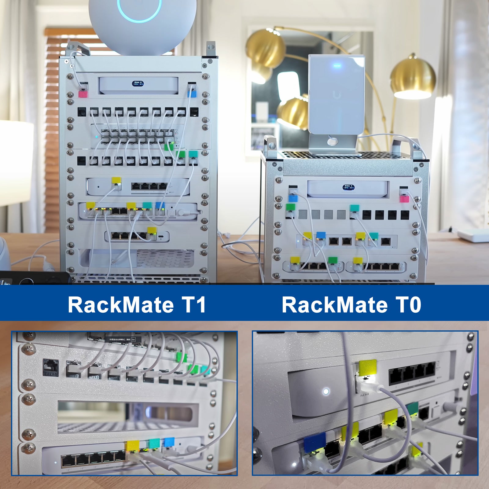 DeskPi RackMate T0 Rackmount, 10 Inch 4U Server Cabinet for Network, S ...