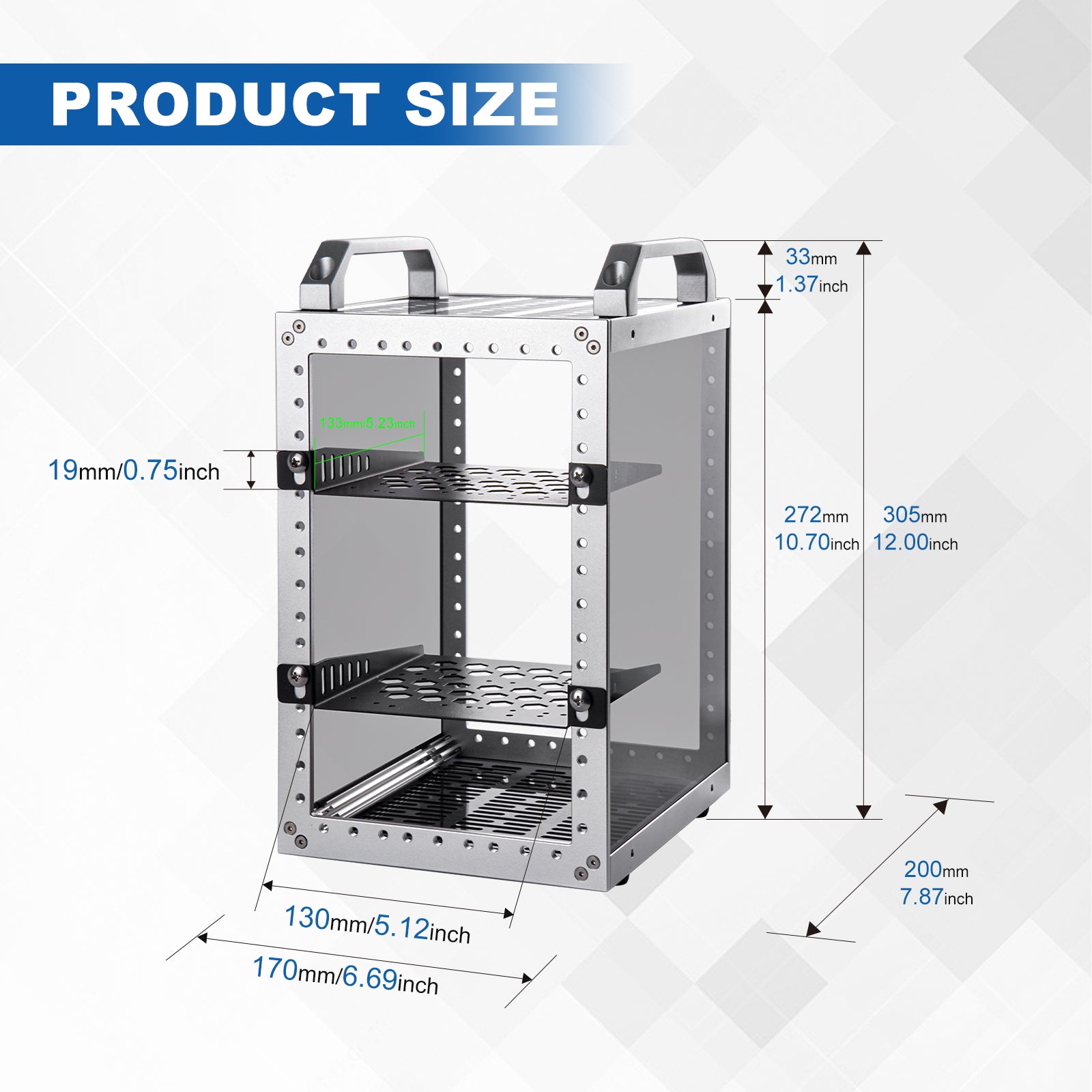 DeskPi RackMate TT Rackmount, Mini Server Cabinet for Network, Servers ...