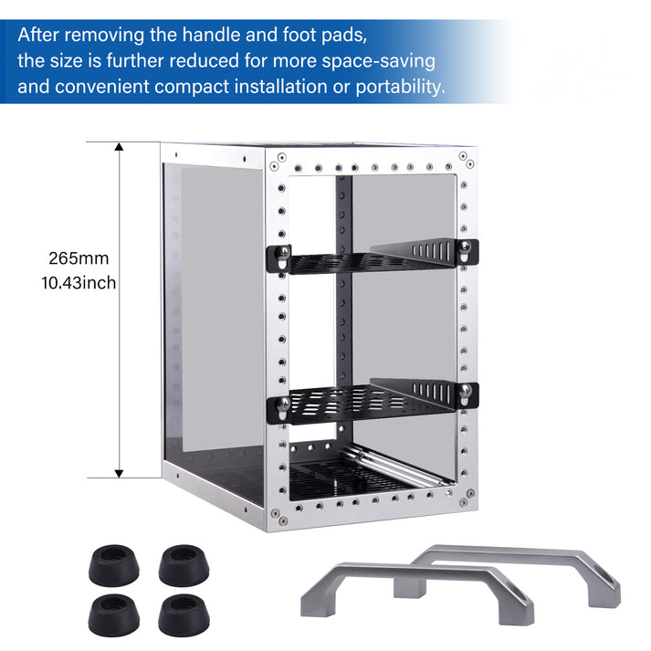 DeskPi RackMate TT Rackmount, Mini Server Cabinet for Network, Servers ...