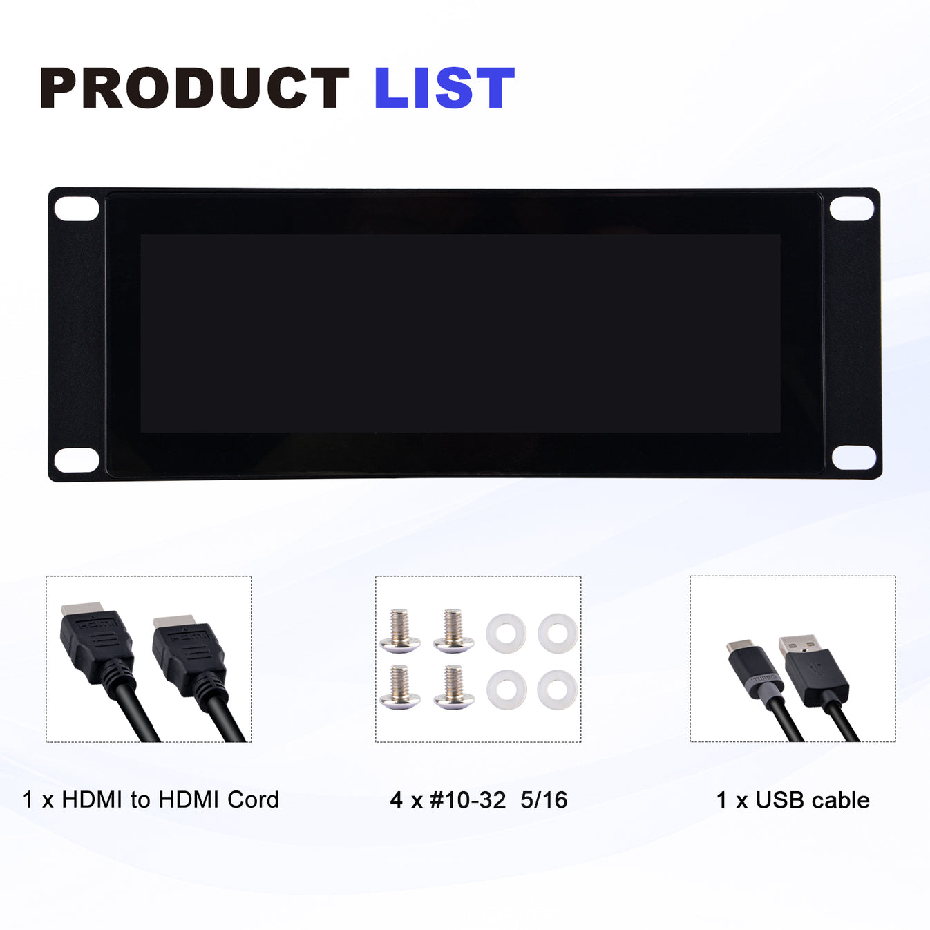 DeskPi 7.84-inch Touch Screen 1280X400 TFT LCD Display for 10 inch 2U ...