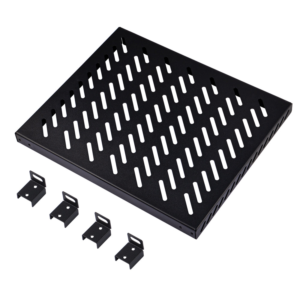 DeskPi RackMate Accessories 10-inch 0.5U Heavy Duty Rack Shelf for T2 ...