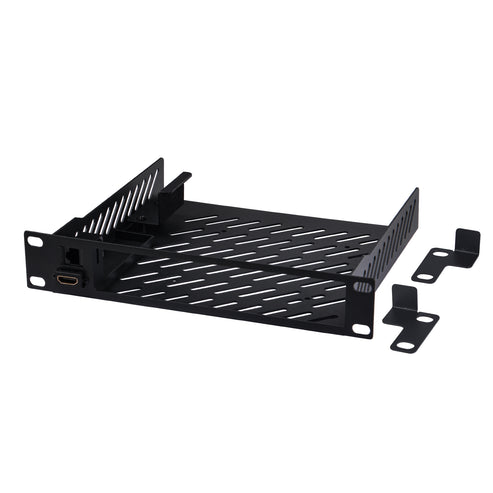 DeskPi RackMate 10 inch Mini PC Rack Shelf, 1U Rack Mount With RJ45 CA ...