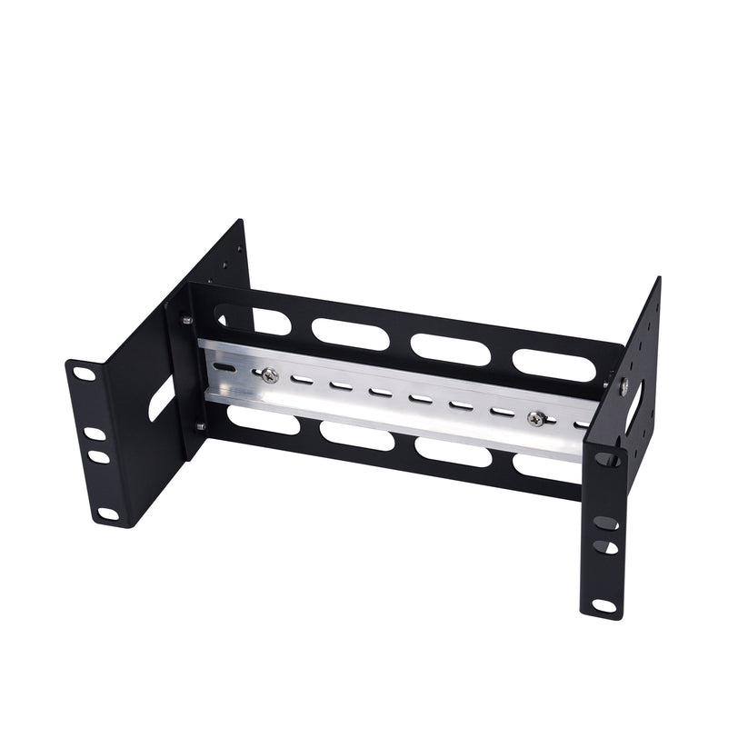 DeskPi RackMate 2U DIN Rail Mount, Adjustable Depth 10 inch Chassis Br ...