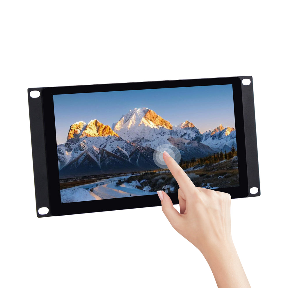 DeskPi 9 Inch 1280X720 TFT LCD Touch Screen 10 inch 3U Rack Mount Disp ...