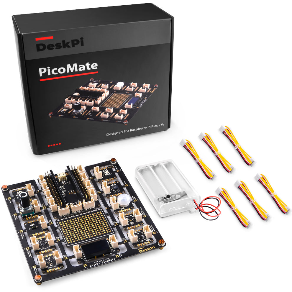 DeskPi PicoMate for Raspberry Pi Pico / Pico W, Breakout Module Board ...
