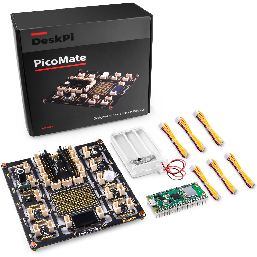 New! DeskPi PicoMate with Raspberry Pi Pico W Board – DeskPi Store