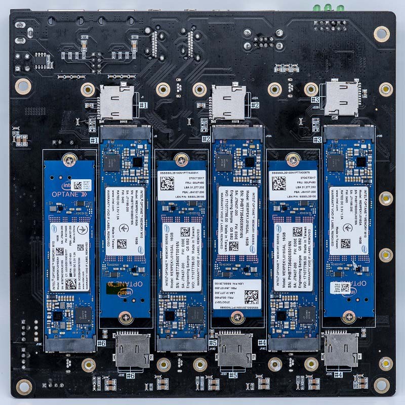 DeskPi Super6C Raspberry Pi CM4 Cluster Mini-ITX board 6 RPI CM4 suppo ...